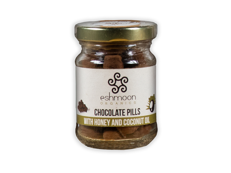 Chocolate Pills with Honey and Coconut Oil | 100g - Minbaladeh.world