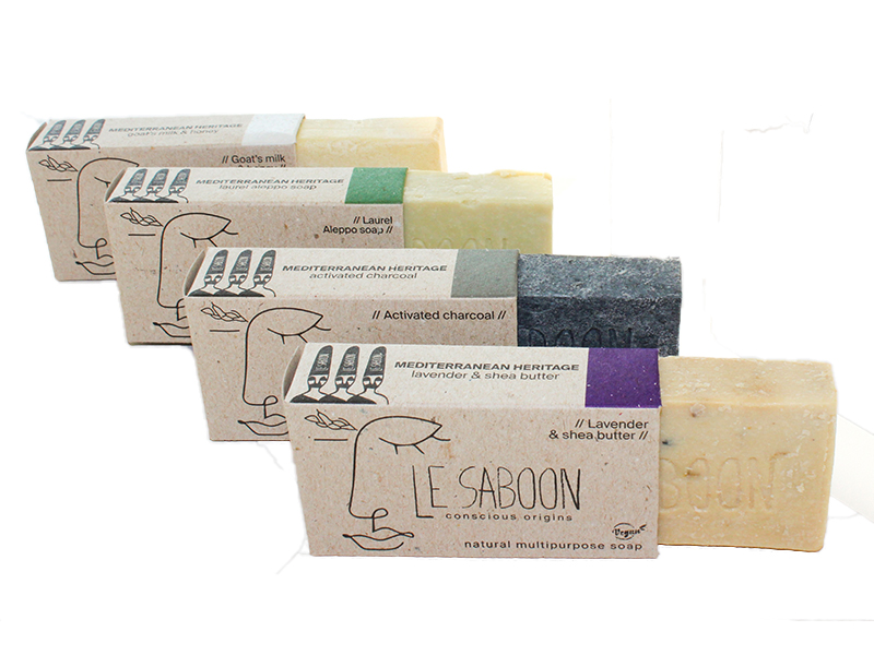 4 Handmade Soap Bar Mix - Goats Milk Natural, Lavender & Shea Butter ...