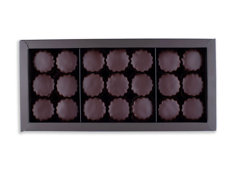 Dark Chocolate Sablés Box | 1kg - 63 pieces - Minbaladeh.world