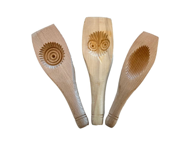 Maamoul Wooden Stamps | Set of 3 Shapes - Minbaladeh.world