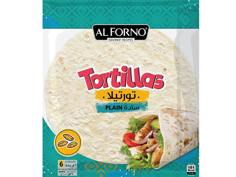 Tortilla Plain | 360g - 6 Wraps - Minbaladeh.world